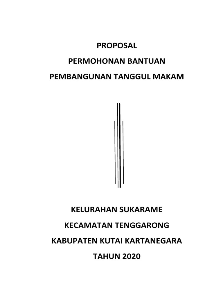 Proposal Pembangunan Makam | PDF