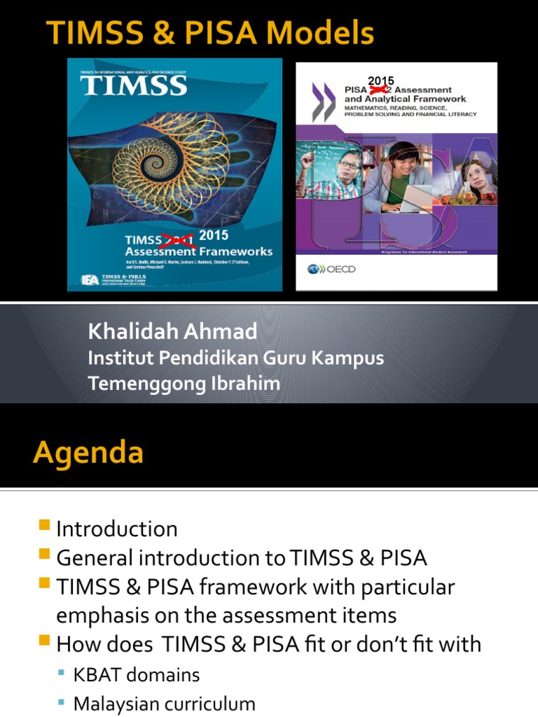 Timss & Pisa Models: Khalidah Ahmad | PDF | Science | Scientific Method