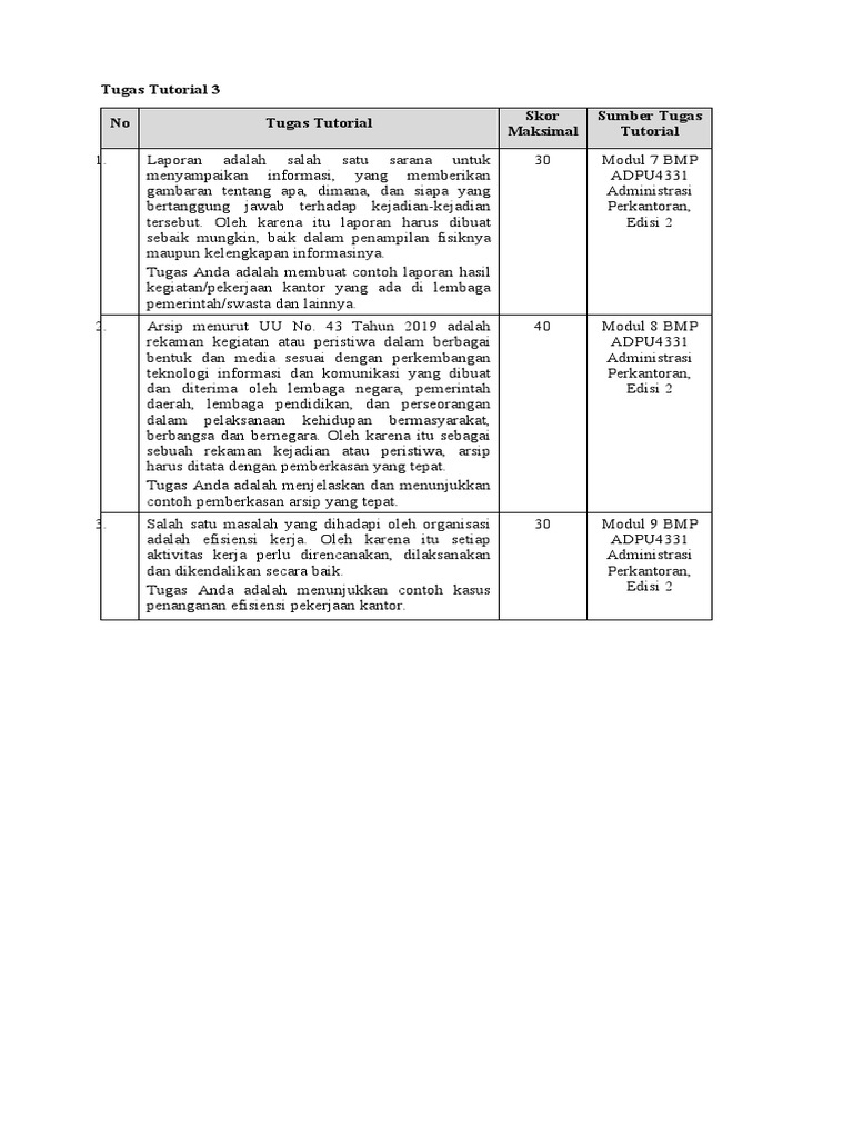 Tugas 3 ADPU4331 | PDF