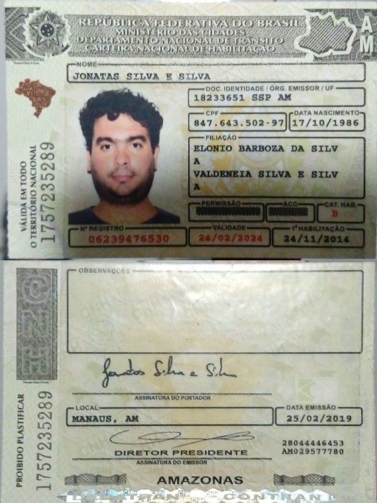 CNH (CPF e RG) | PDF