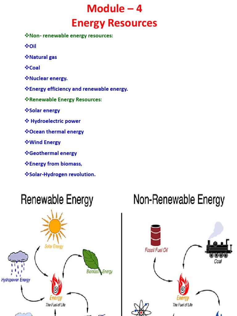 Renewable vs Non-Renewable Energy Sources | PDF | Petroleum | Solar Energy