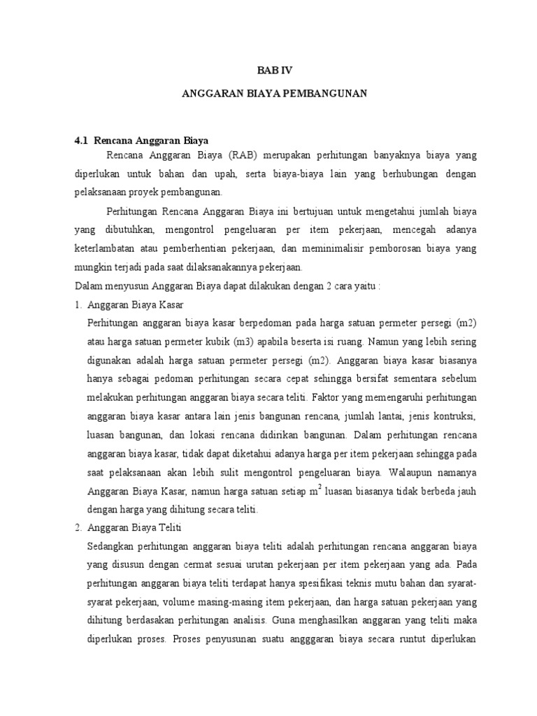 BAB IV Dan V - PEB | PDF