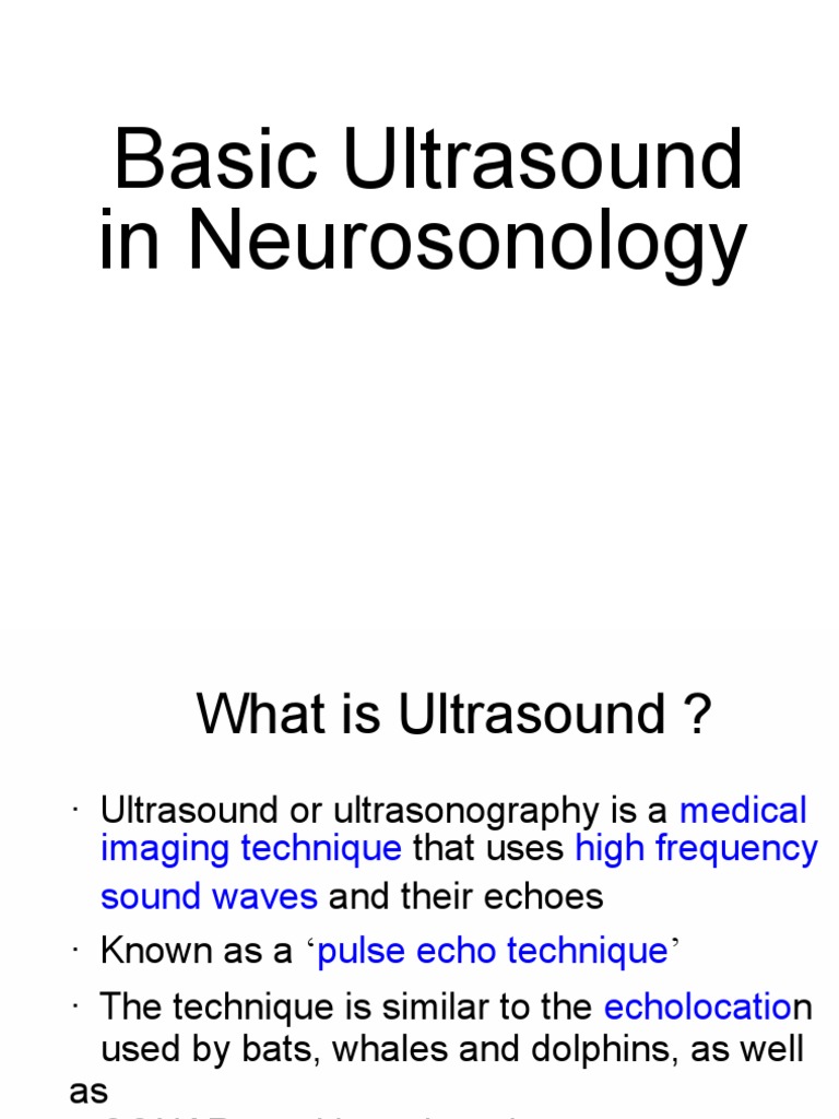 Sem 1, Basic Ultrasound | PDF | Medical Ultrasound | Ultrasound