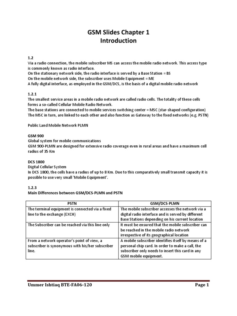 Gsm Slides2 Pdf Subscriber Identity Module Gsm