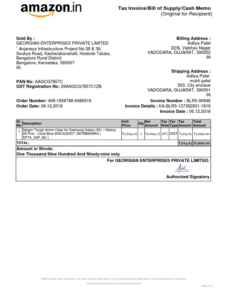 SamsungS9 Invoice | PDF | Invoice | Government Finances