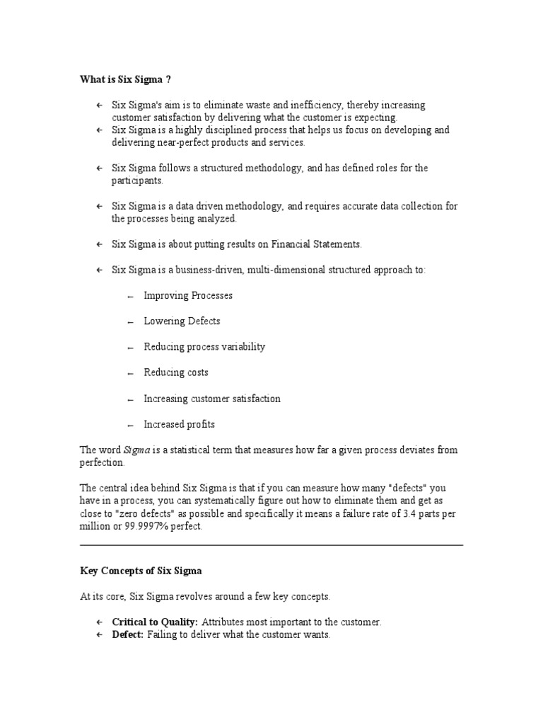 Six Sigma Tutorials | PDF | Six Sigma | Design For Six Sigma
