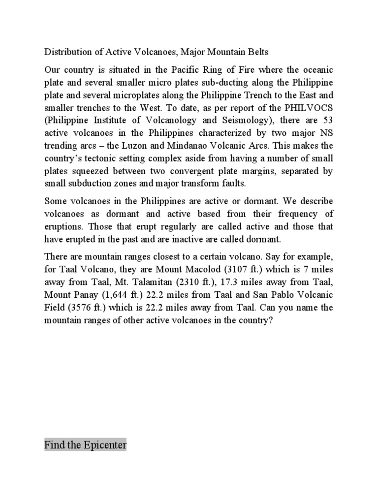 Find The Epicenter | PDF | Plate Tectonics | Earthquakes