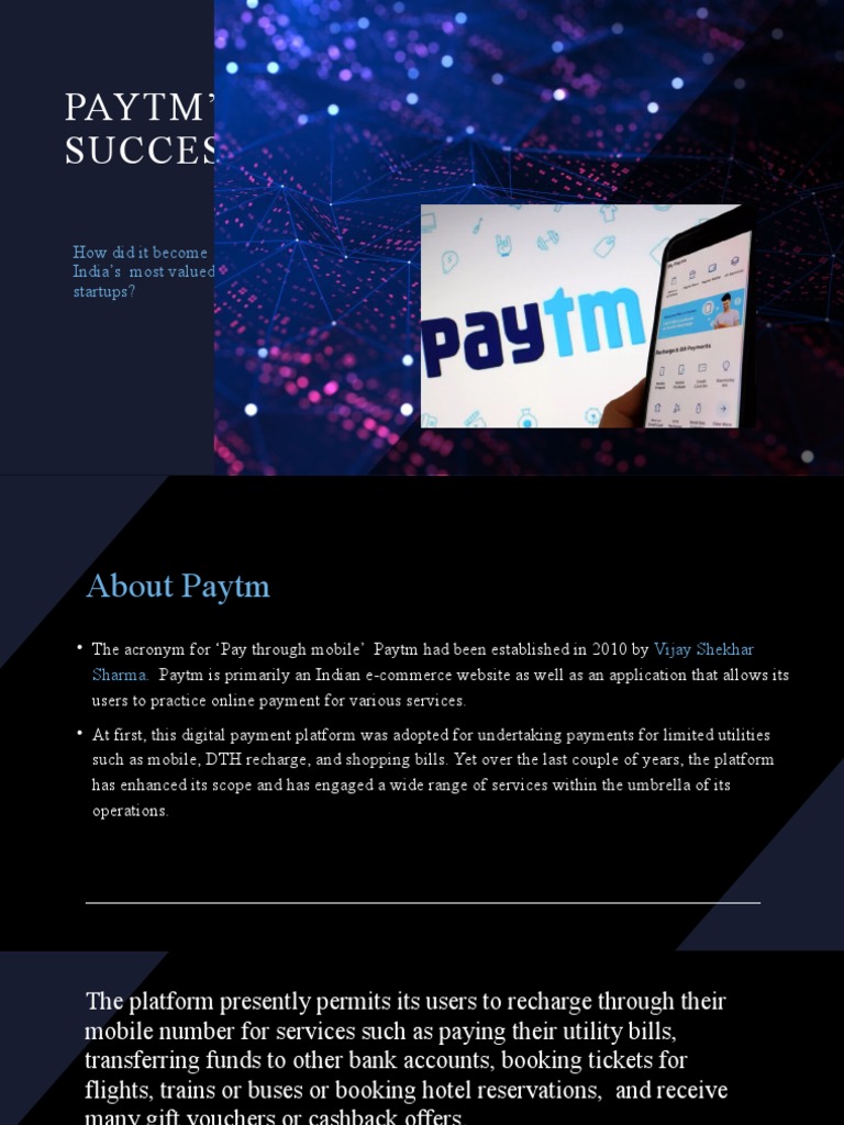 Paytm Success Story | PDF | Market (Economics) | Financial Technology
