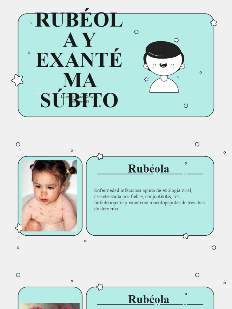 Rubéola y Exántema Súbito | PDF | Medicina CLINICA | Salud pública