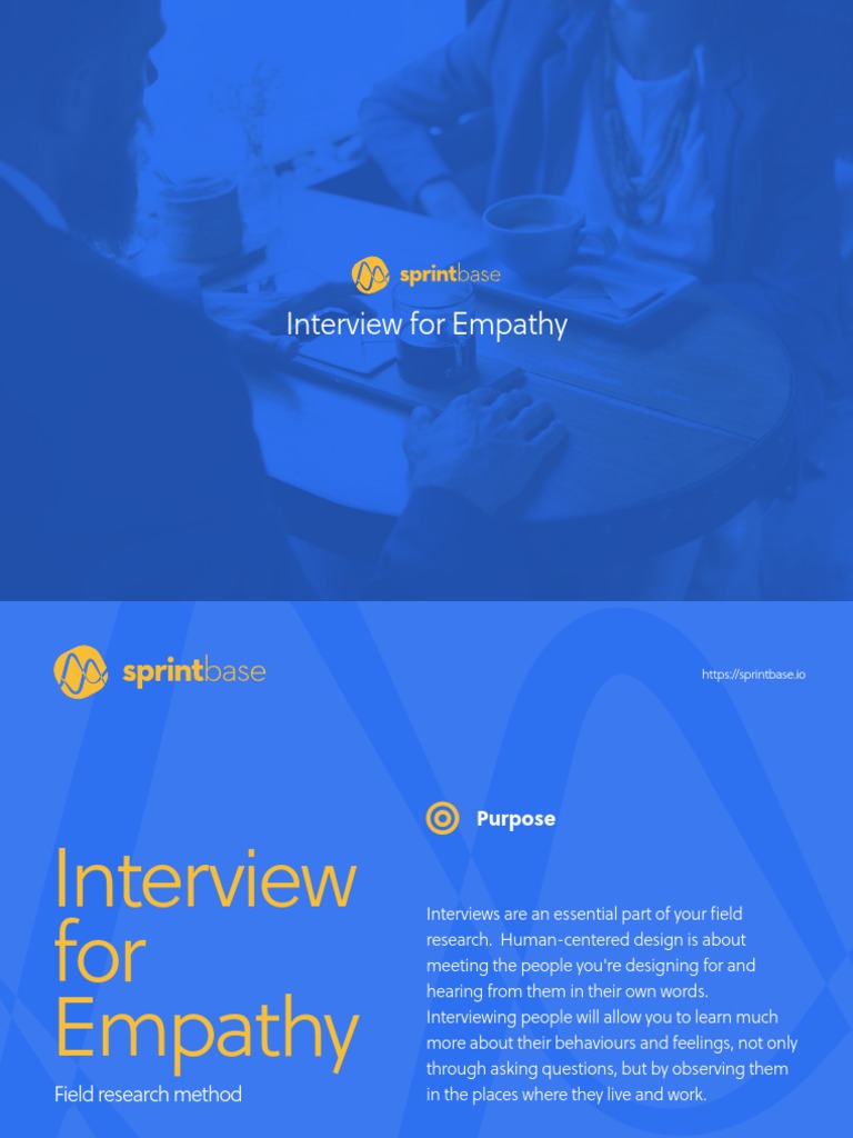 Conducting Empathy Interviews | PDF | Interview | Empathy