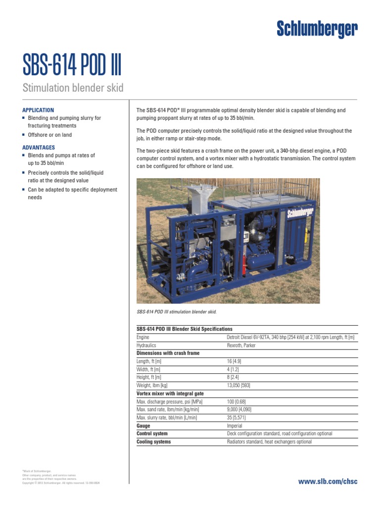 Stimulation Blender Skid Ps | PDF | Mechanical Engineering ...