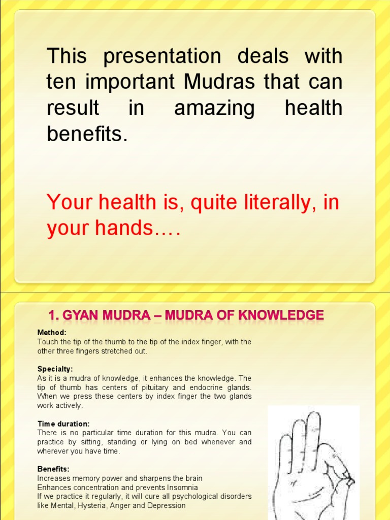 10 Mudras To Help Your Body | PDF