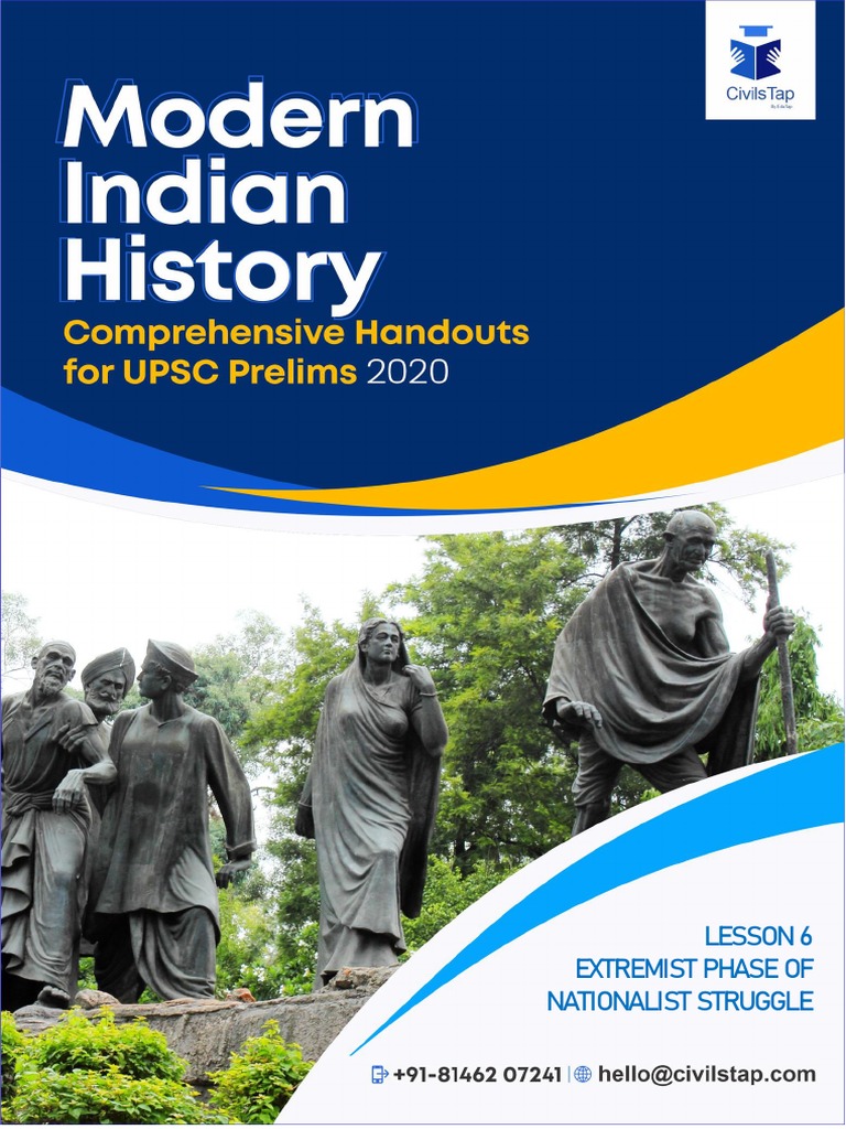 Lesson 6 Extremist Phase of Nationalist Struggle | PDF | British Raj ...