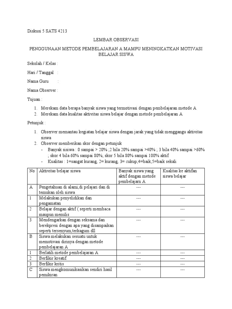 Diskusi 5 SATS 4213 Pengumpulan Da Penyajian Data | PDF