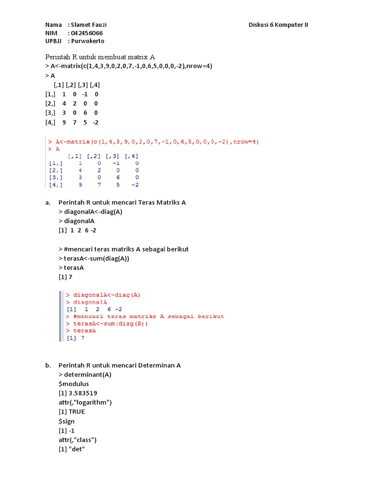 Diskusi 6 Komputer II | PDF