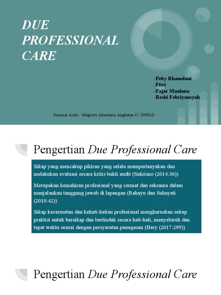 DUE PROFESSIONAL CARE | PDF