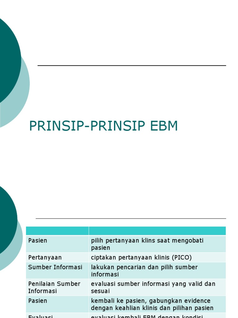 Prinsip Ebm Pdf