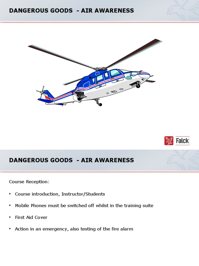 Dangerous Goods Air Awareness Training | PDF | Dangerous Goods | Cargo