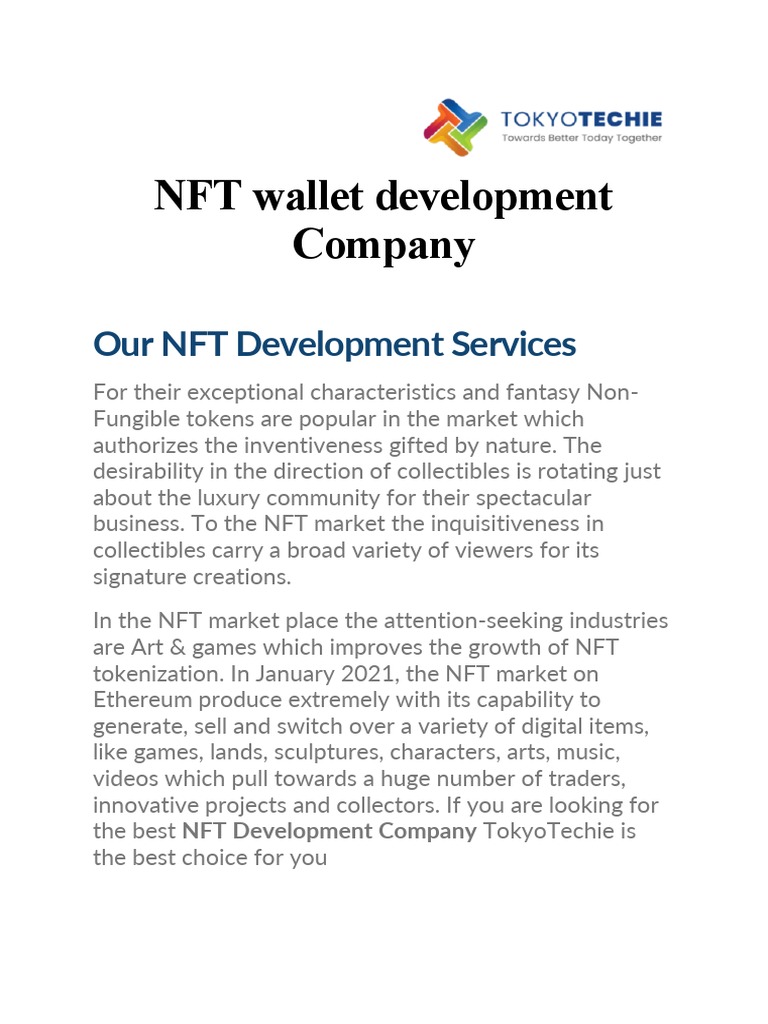 NFT Wallet Development Company | PDF | Economies