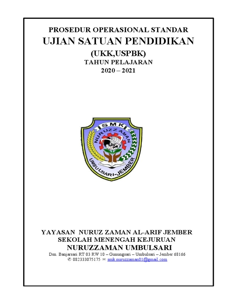 Prosedur Operasional Standar Pos Ukk | PDF