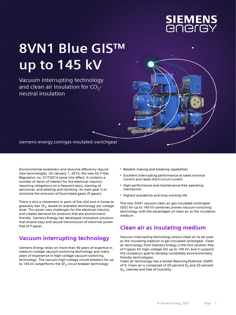 2020 11 8vn1 Blue Gis 145kv Non Eu Final | PDF | Electricity ...