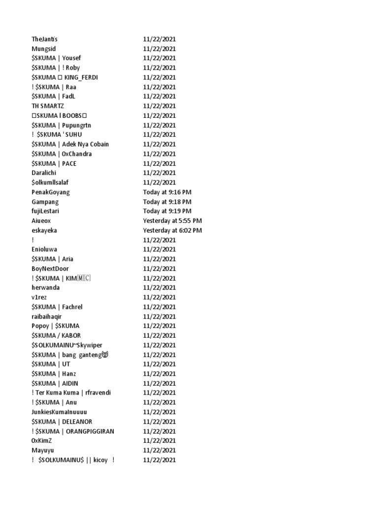 OG Address SKUMA | PDF