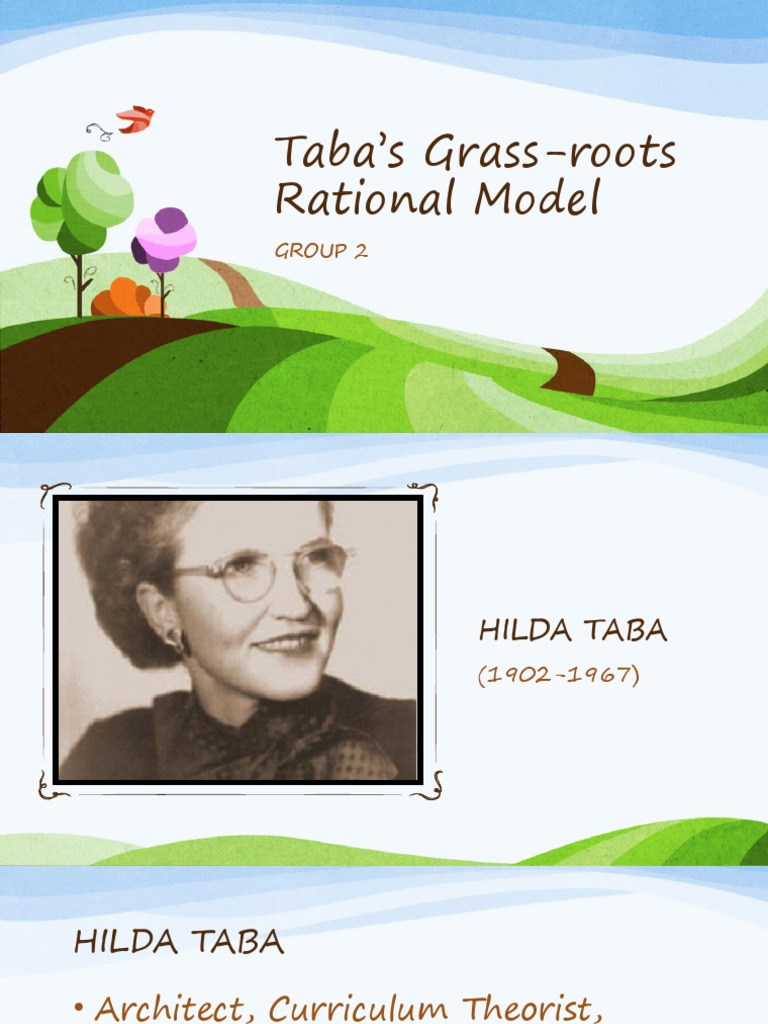 Hilda Taba's Grassroots Curriculum Model | PDF