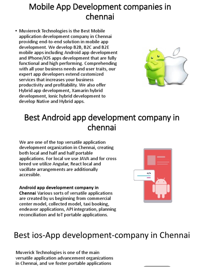 Mobile Apps Development Company in Chennai | PDF | Business