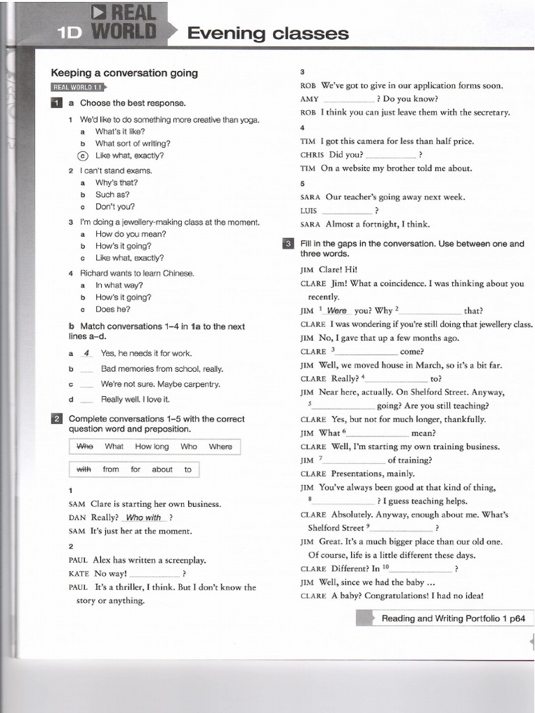 1D Workbook | PDF