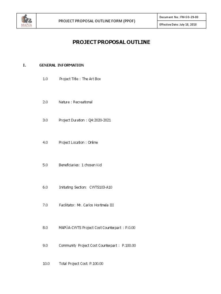Cwts103 A10 Project Proposal Fat Adrianneedenise | PDF | Economy And ...