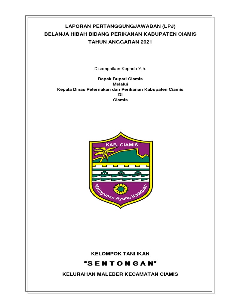 LPJ Sentongan 2021 | PDF