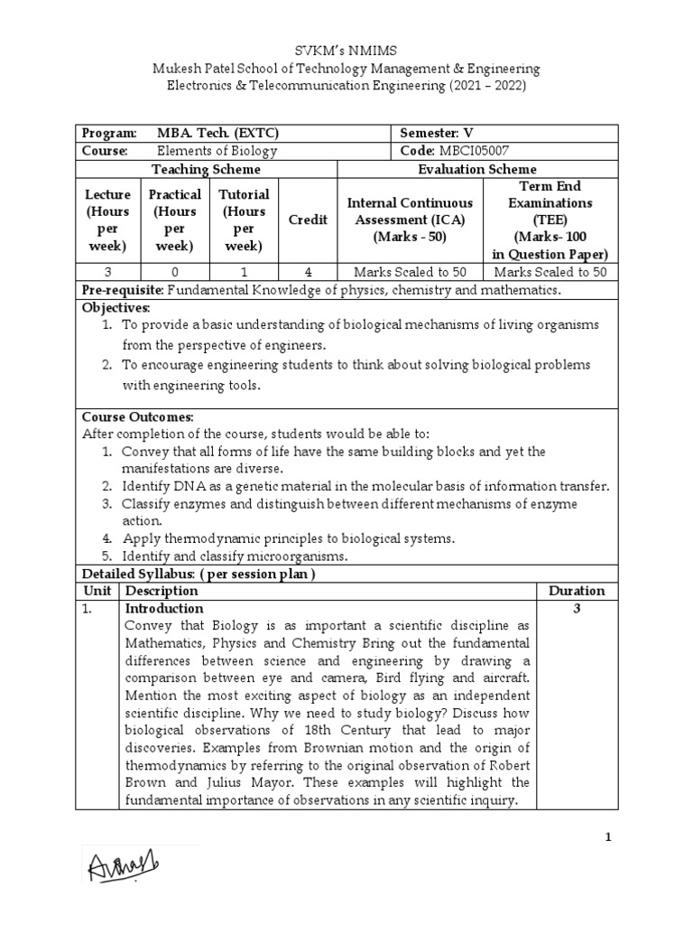 MBA Tech EXTC Syllabus Sem 5 A.Y.2021-22 R89Uc9TFFm | PDF | Modulation ...