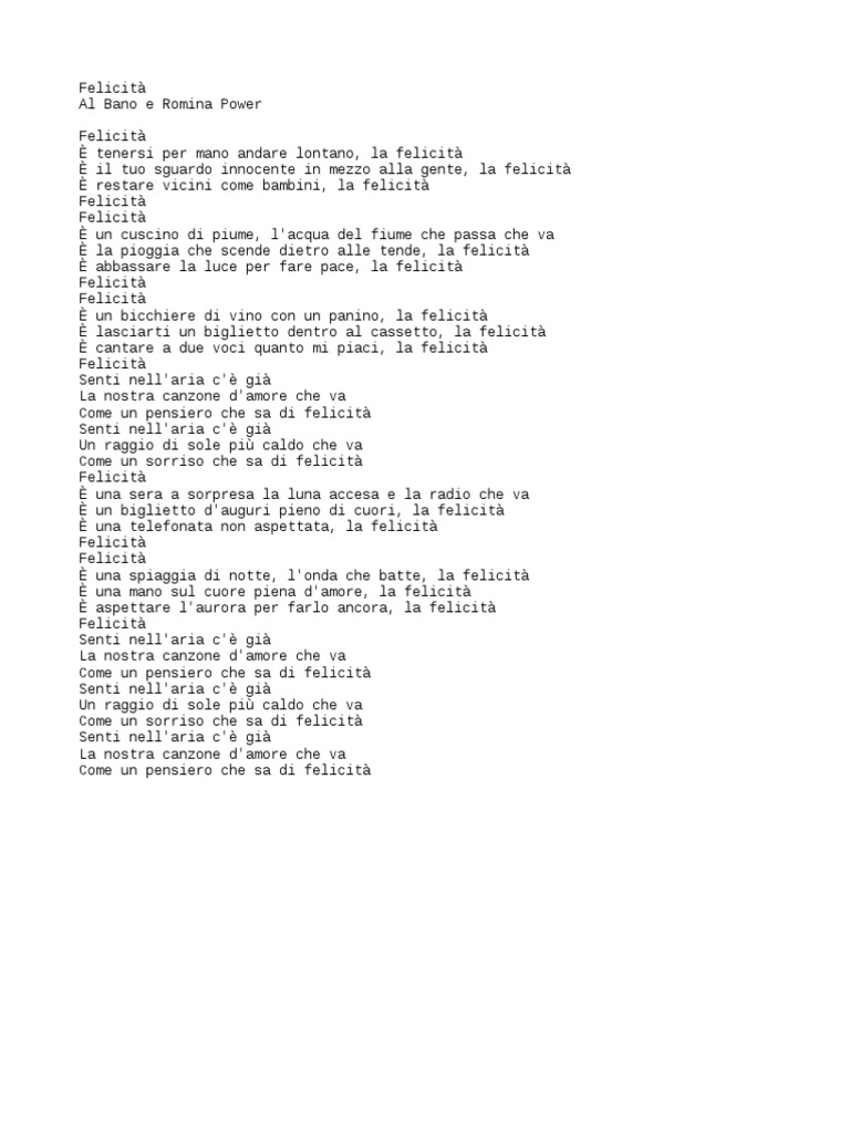 Felicità Albano | PDF