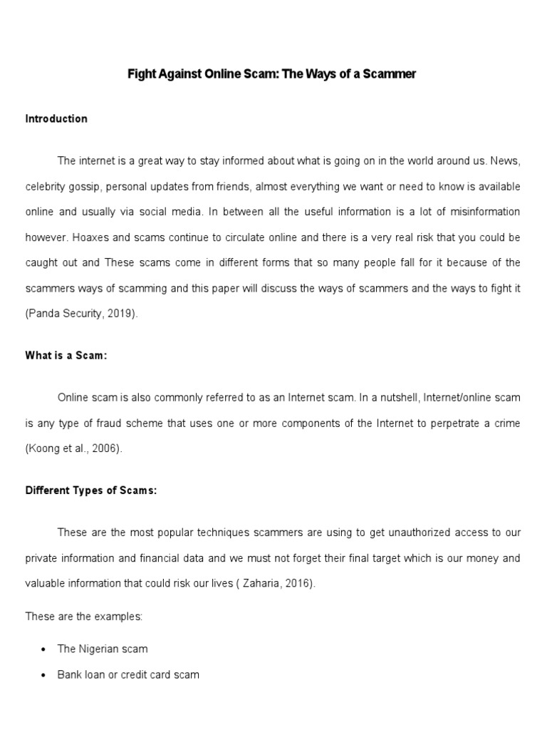 Online Scam Purposive Task Performance Version 2 | PDF | Internet Fraud | Spamming