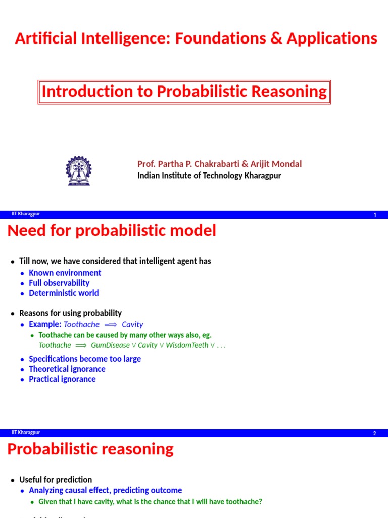 Prob Reasoning 01 | PDF | Bayesian Network | Probability