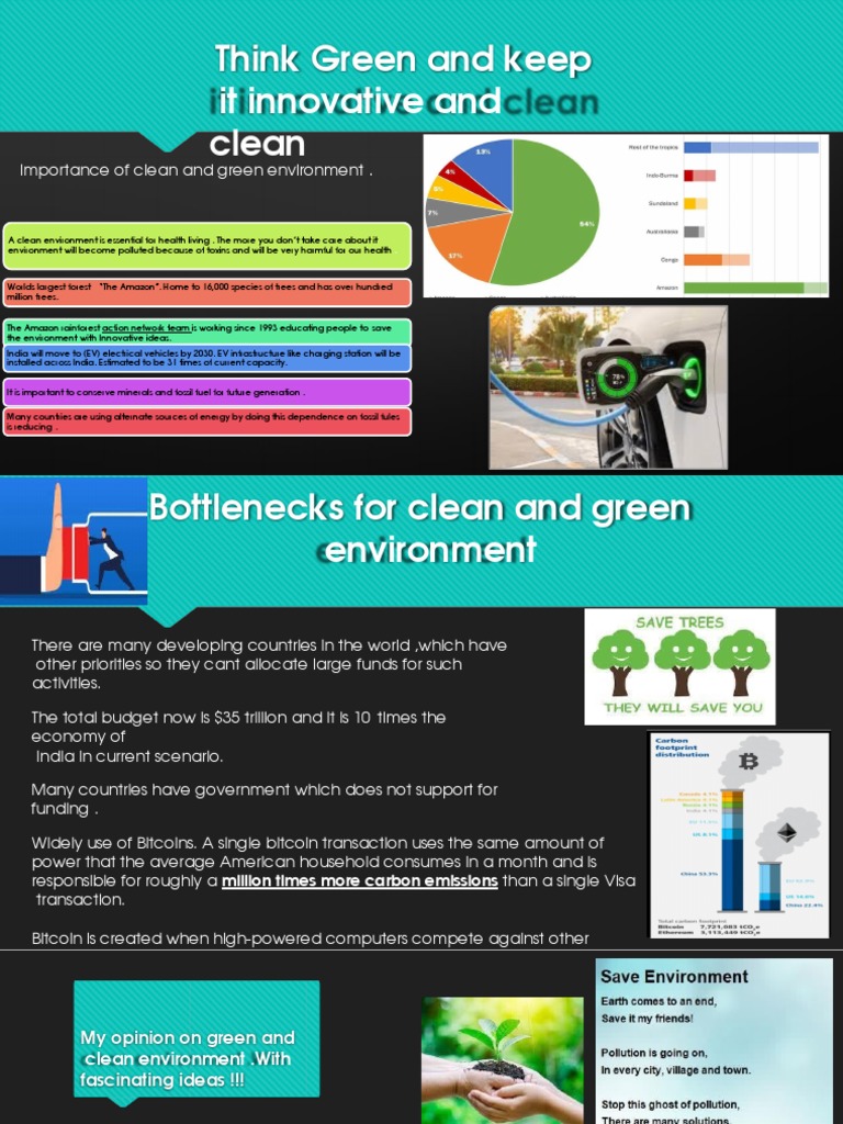 Think Green and Keep It Innovative and Clean | PDF | Science & Mathematics