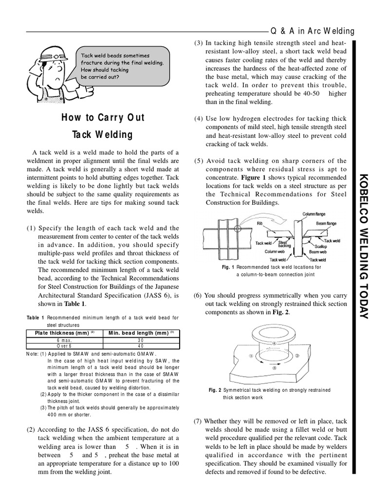 Q&A-16 How To Carry Out Tack Welding | PDF | Construction | Welding