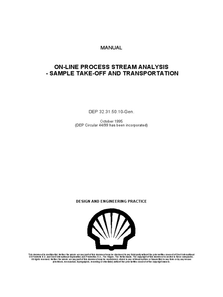 On-Line Process Stream Analysis - Sample Take-Off and Transportation ...