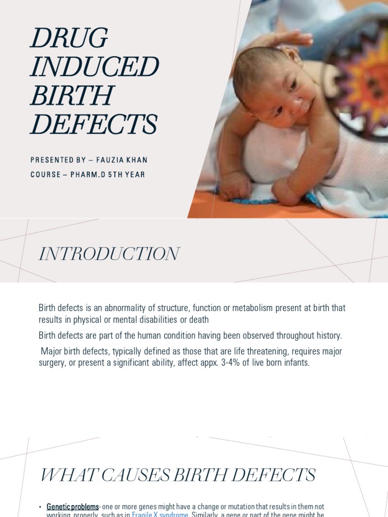 Drug-Induced Birth Defects Overview | PDF | Pregnancy | Selective ...