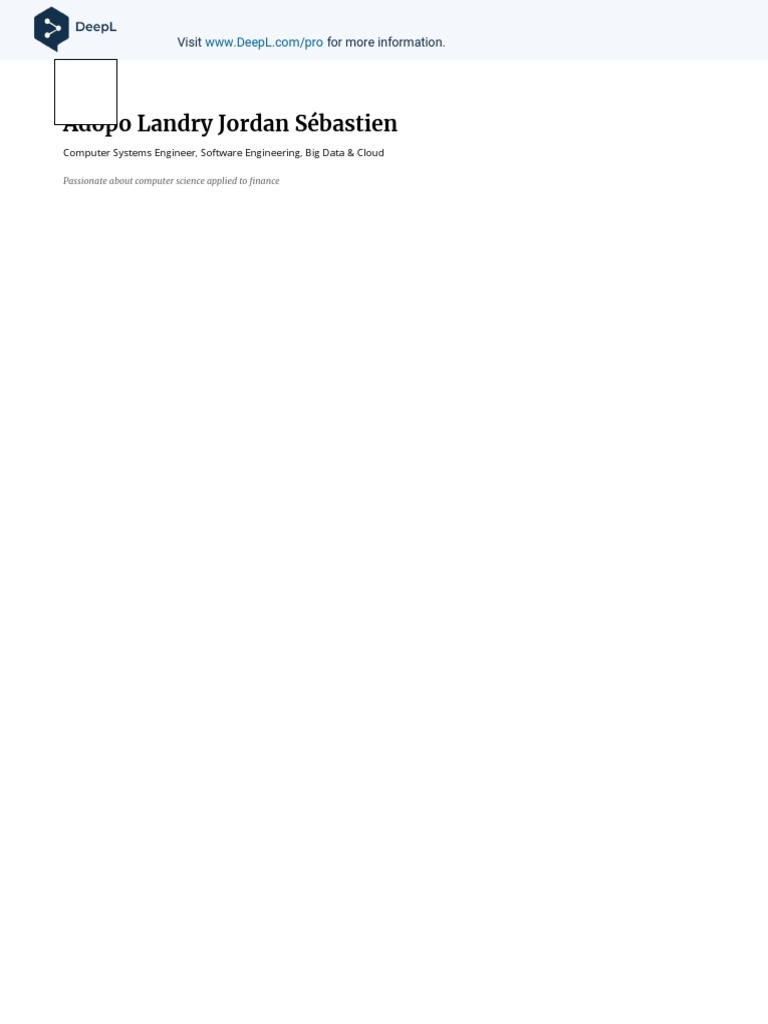 Adopo Landry Jordan Sébastien: Visit For More Information | PDF | Cisco ...
