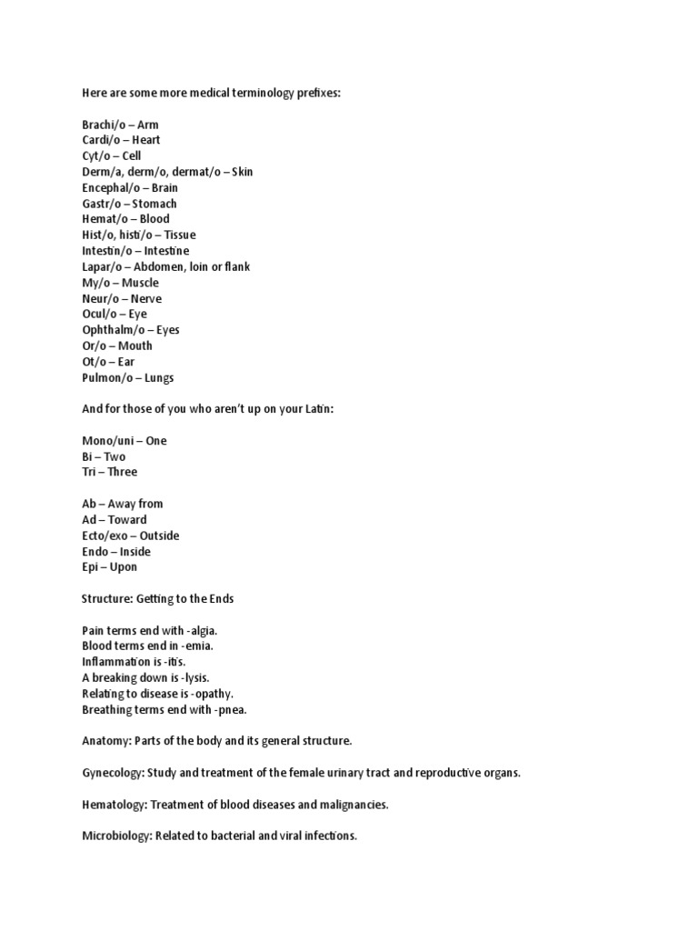 Essential Medical Terms | PDF | Surgery | Urology