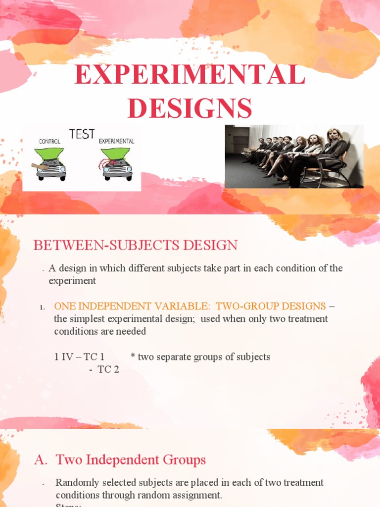 Experimental Designs | PDF | Experiment | Design Of Experiments