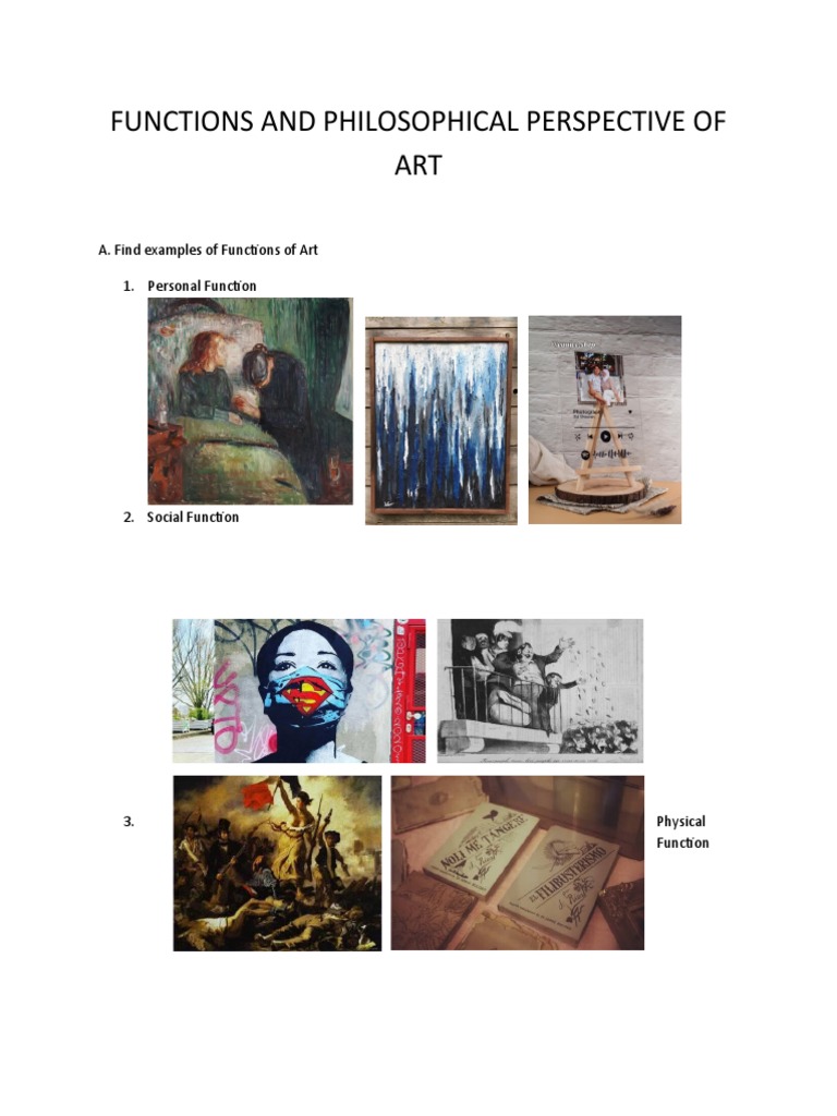 FUNCTIONS AND PHILOSOPHICAL PERSPECTIVE OF ART Hehahehee | PDF ...