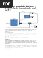 Experiment 7 Water Level Control using PLC(1) | PDF | Programmable Logic Controller | Computer ...