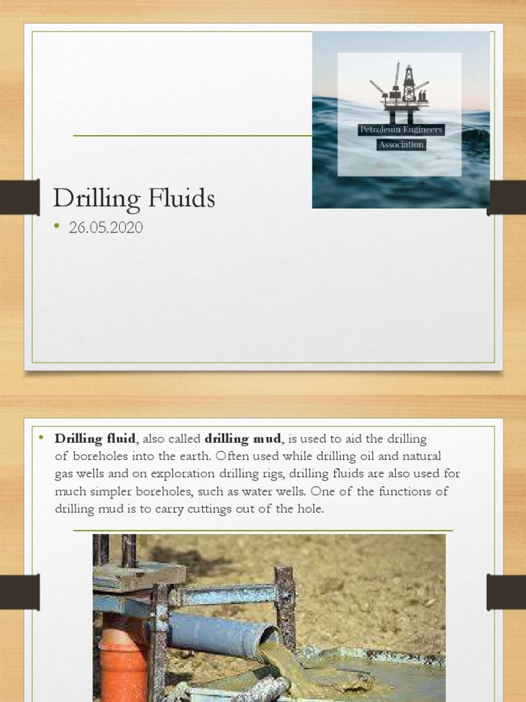 Drilling Fluids | PDF | Oil Well | Drilling Rig
