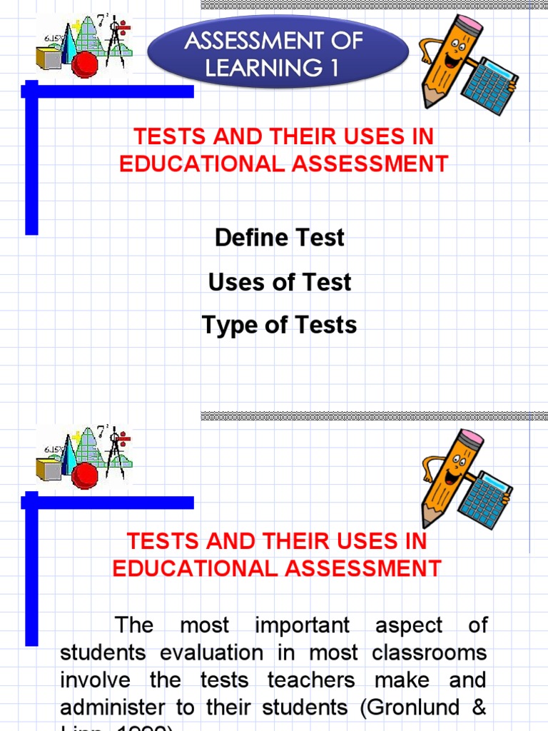 Types and Uses of Educational Tests | PDF | Test (Assessment) | Teachers