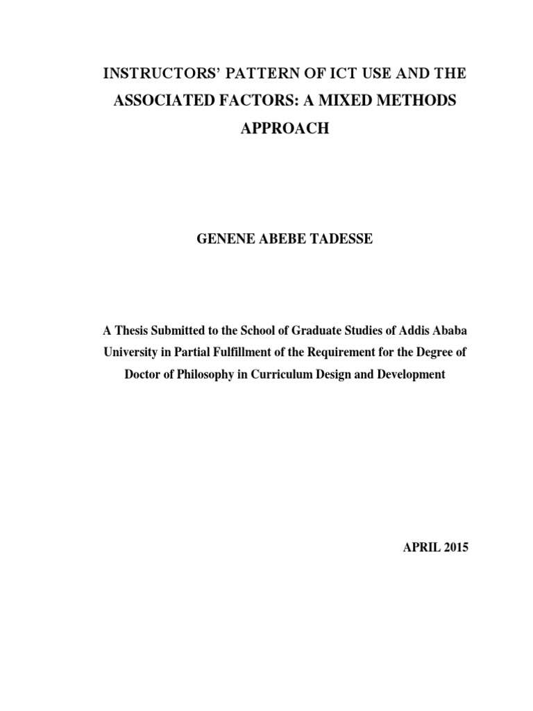 Genene Abebe | PDF | Educational Technology | Qualitative Research