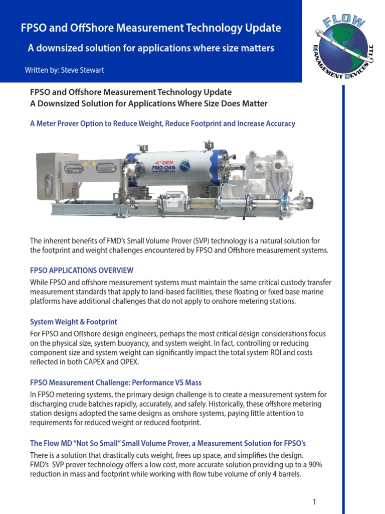 FPSO and Offshore Measurement Technology Article 1.01!08!18.compressed | PDF | Metrology ...