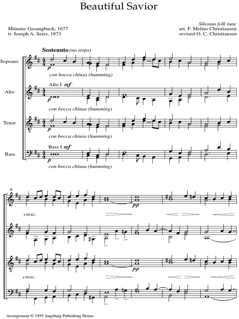 Beautiful Saviour R | PDF