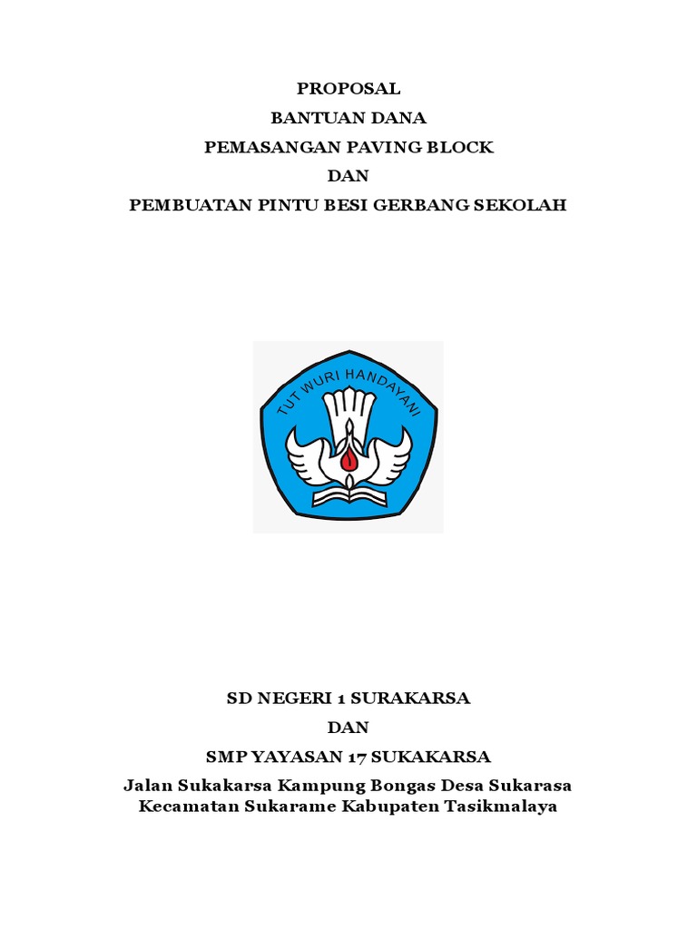 PROPOSAL Pemasangan Paving Block. | PDF